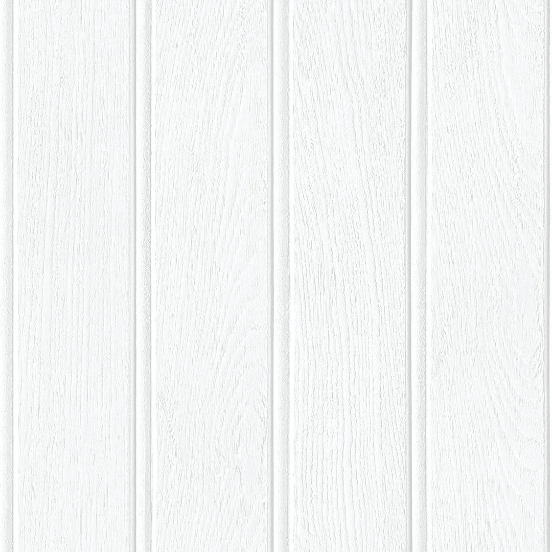 Sample of Beadboard Panel Wallpaper in Ivory Cream – I Love Wallpaper