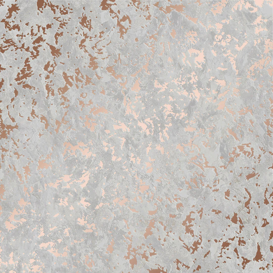 Sample of Element Industrial Metallic Wallpaper Grey, Copper (53 x 30c ...