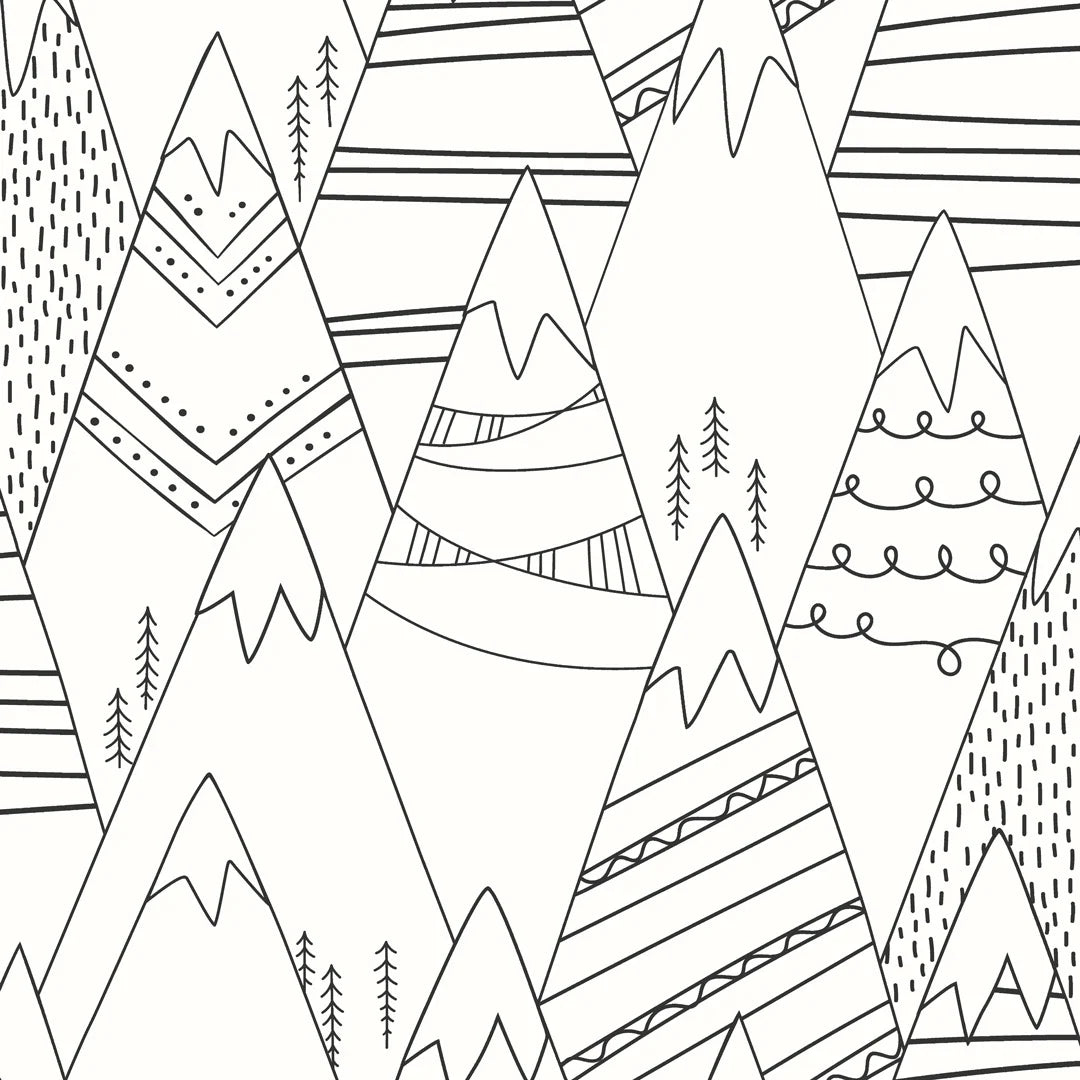Sample of Mountains Alpine Wallpaper in Mono – I Love Wallpaper