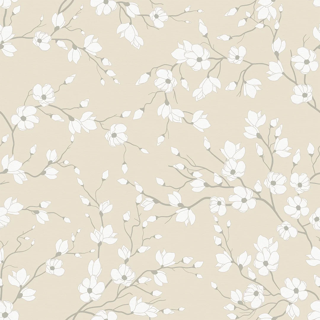 Spring Blossom Wallpaper in Cream – I Love Wallpaper