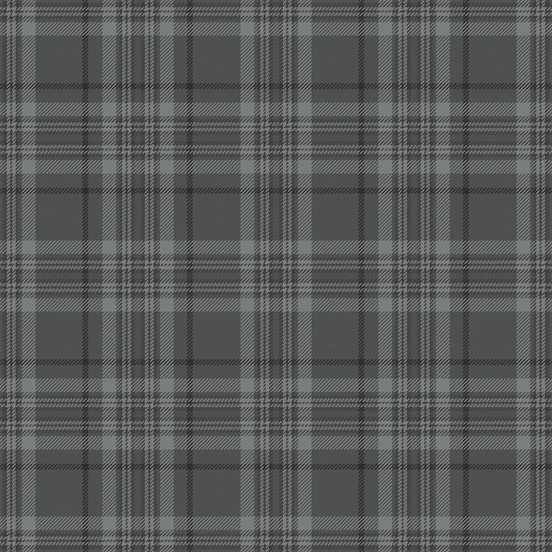 Traditional Check Wallpaper in Charcoal – I Love Wallpaper