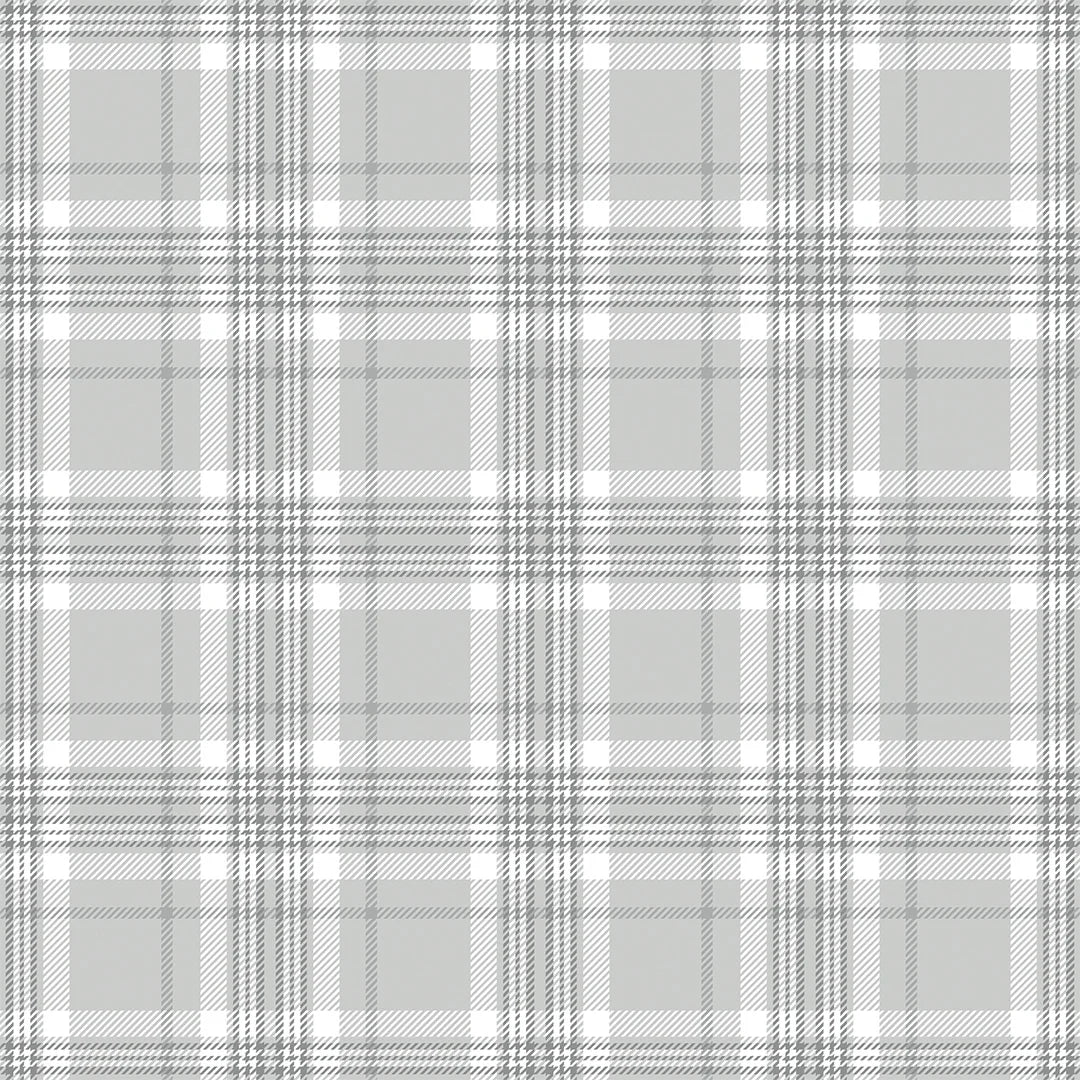 Traditional Check Wallpaper in Grey – I Love Wallpaper