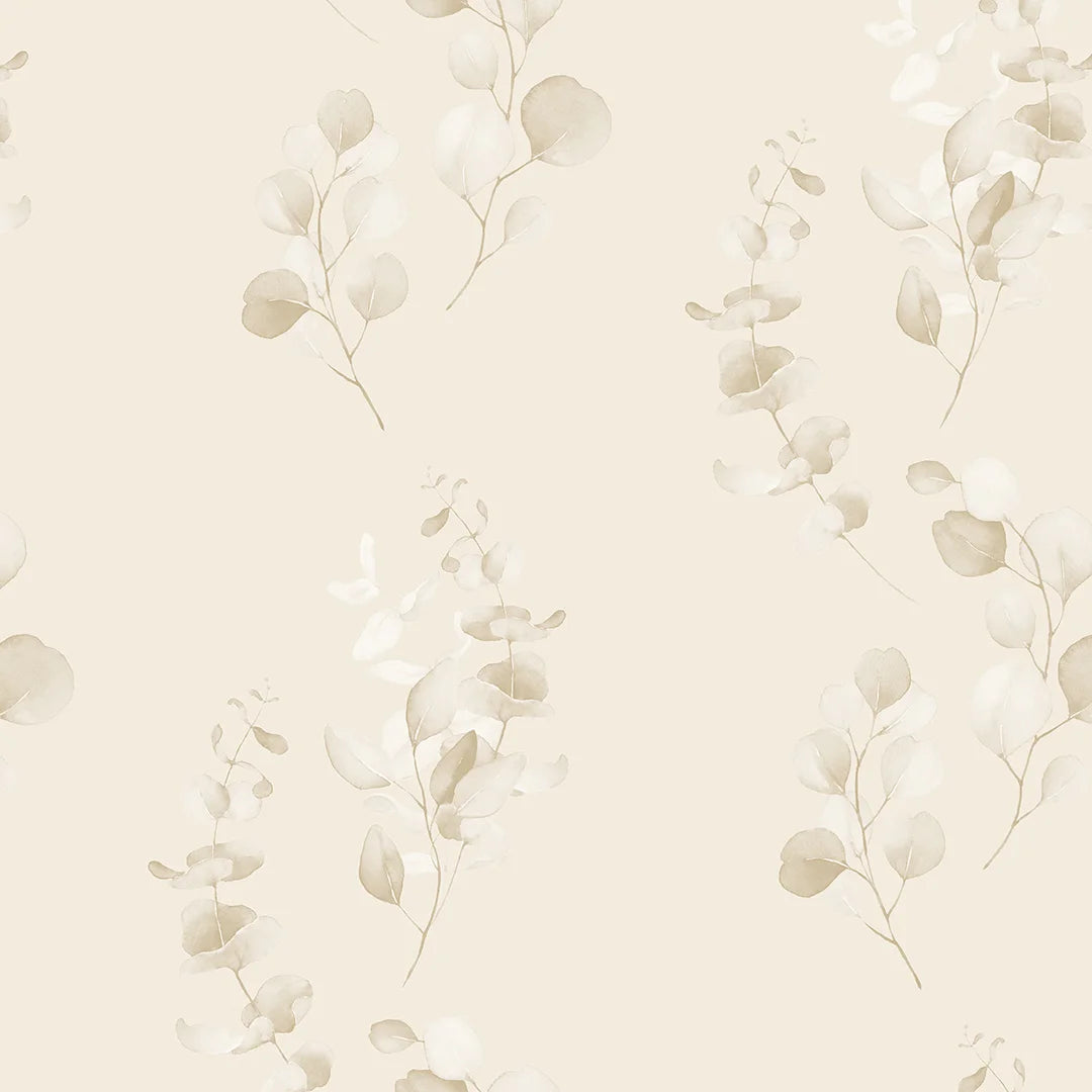 Trailing Eucalyptus Wallpaper in Sandstone – I Love Wallpaper