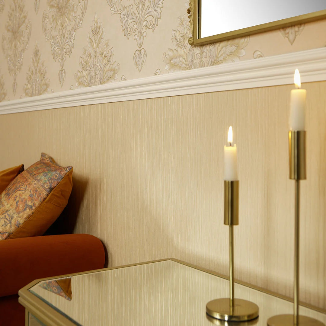 Jasmine Shimmer Wallpaper in Gold – I Love Wallpaper