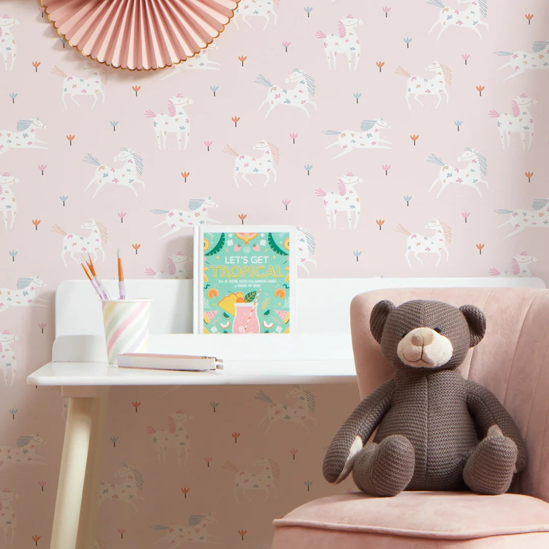 Pony Tales Wallpaper in Pastels – I Love Wallpaper