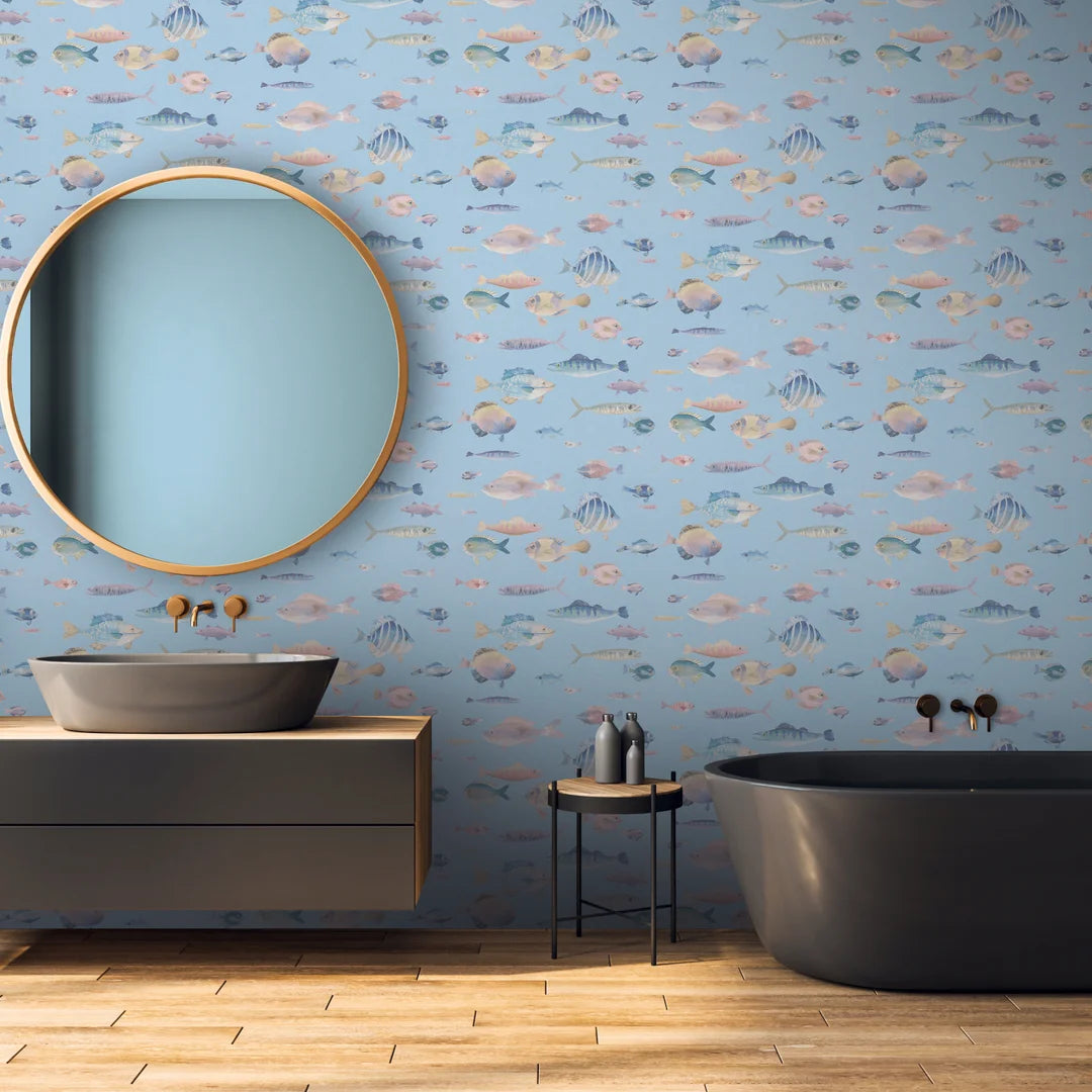 Deep Blue Sea Wallpaper in Sky Blue – I Love Wallpaper