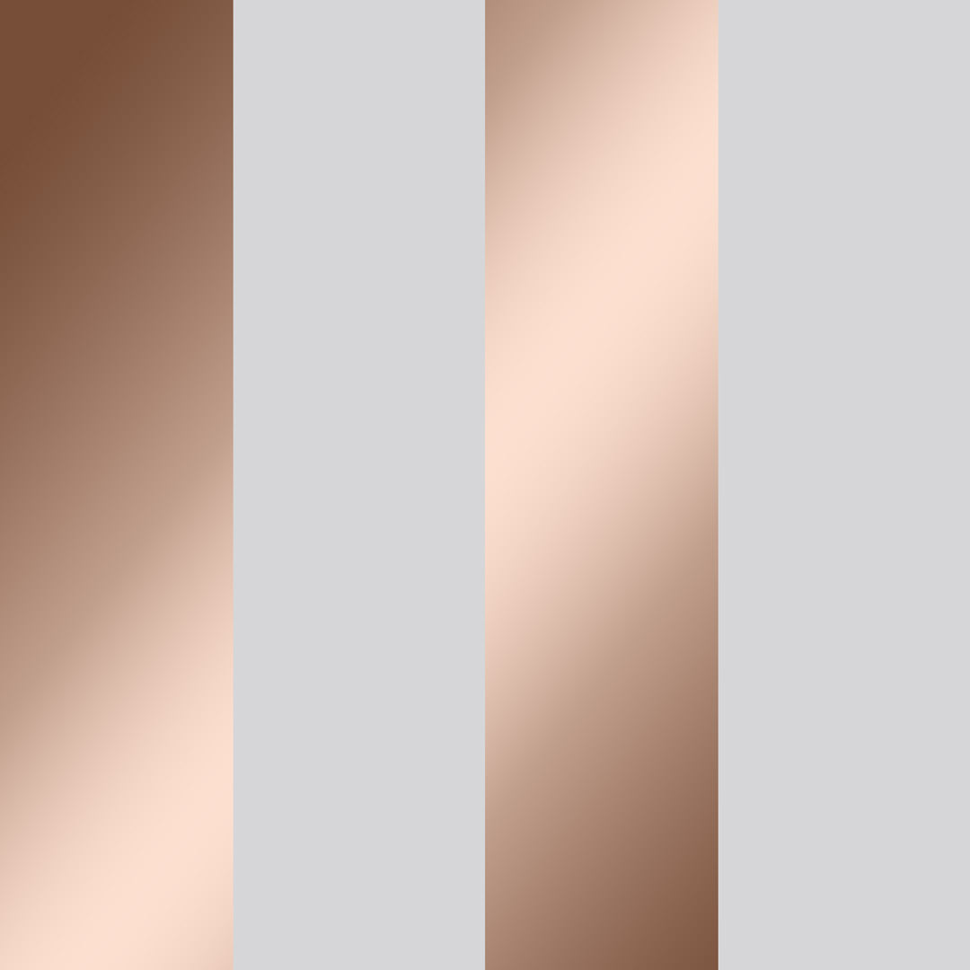 Sample of Ava Stripe Wallpaper in Grey and Copper – I Love Wallpaper
