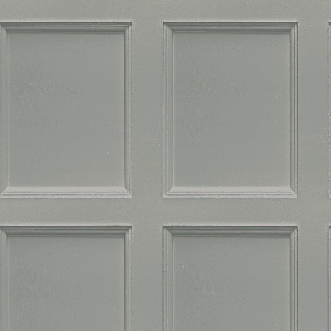Classic Wood Panel Wallpaper in Soft Grey – I Love Wallpaper