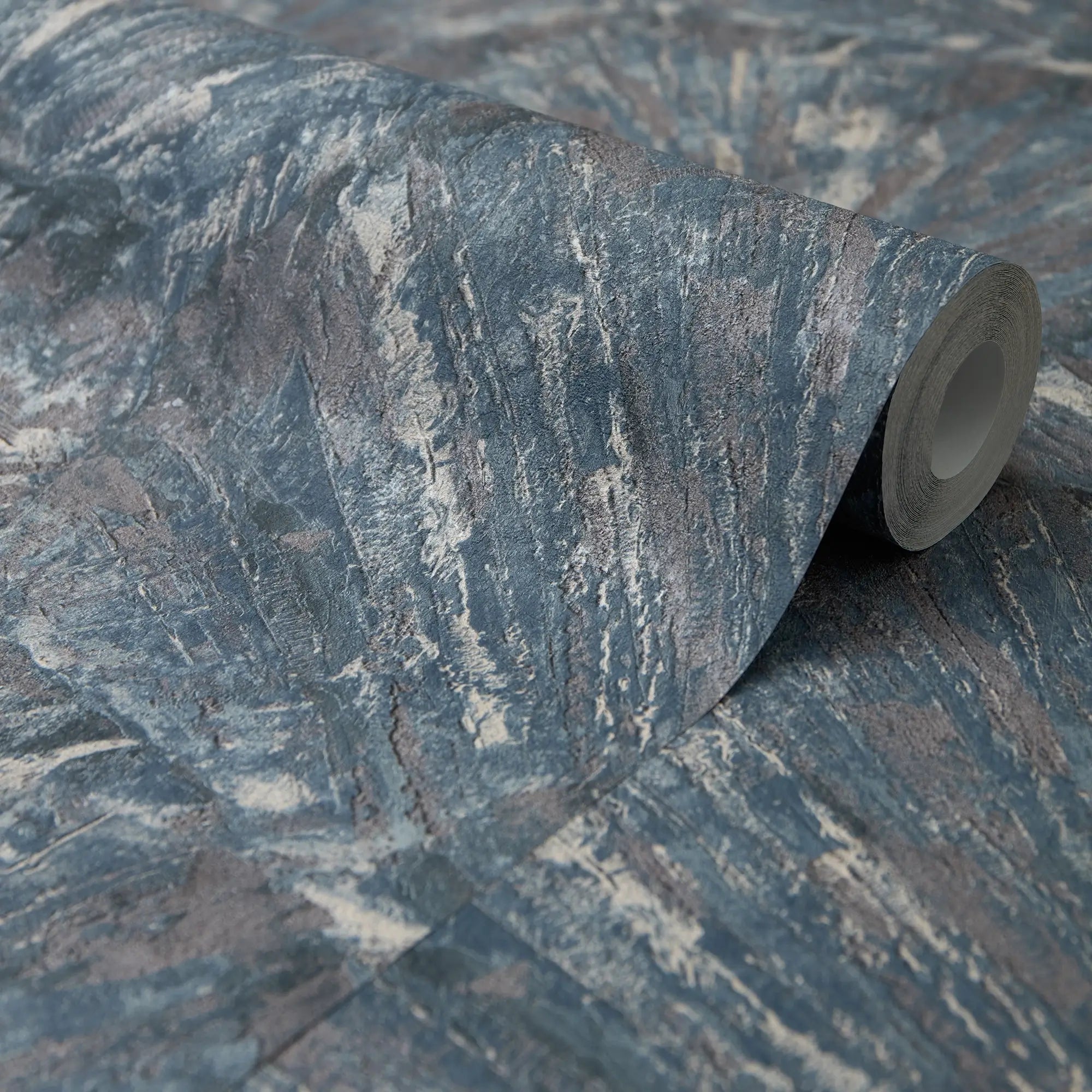 Curated Shell Wallpaper in Blue Tones – I Love Wallpaper