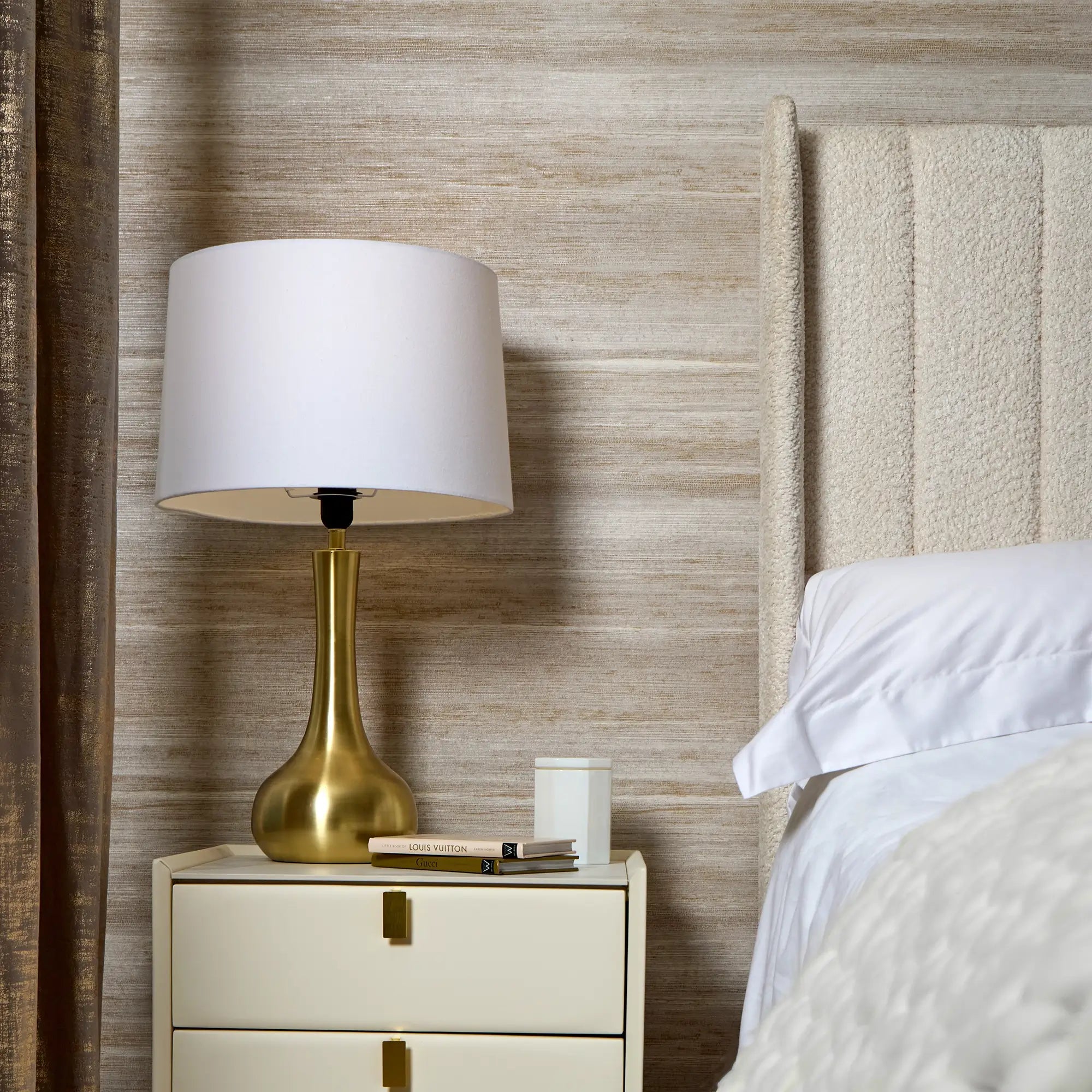 Subtle Ridges Wallpaper in Natural – I Love Wallpaper