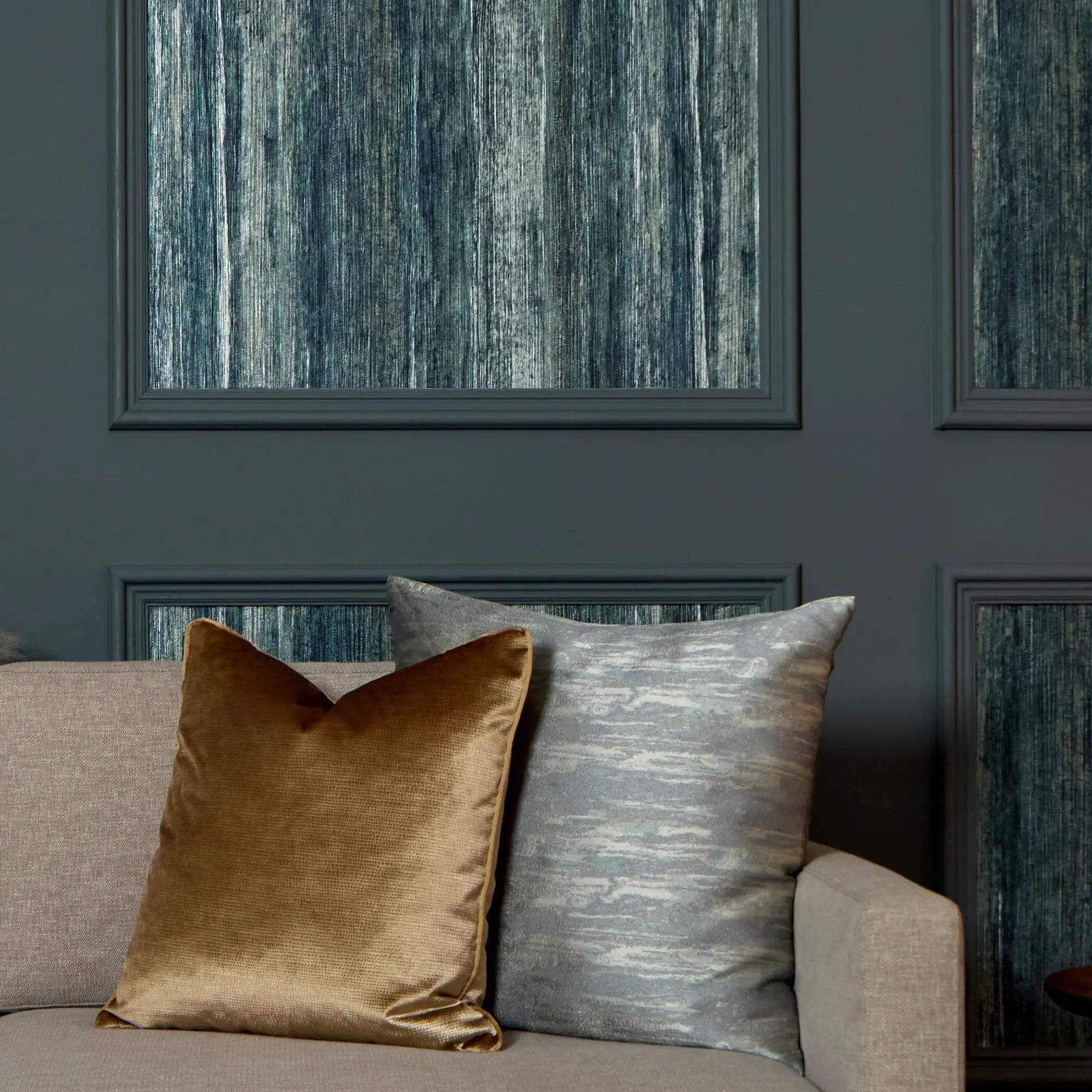 Subtle Ridges Wallpaper in Ocean Blue – I Love Wallpaper